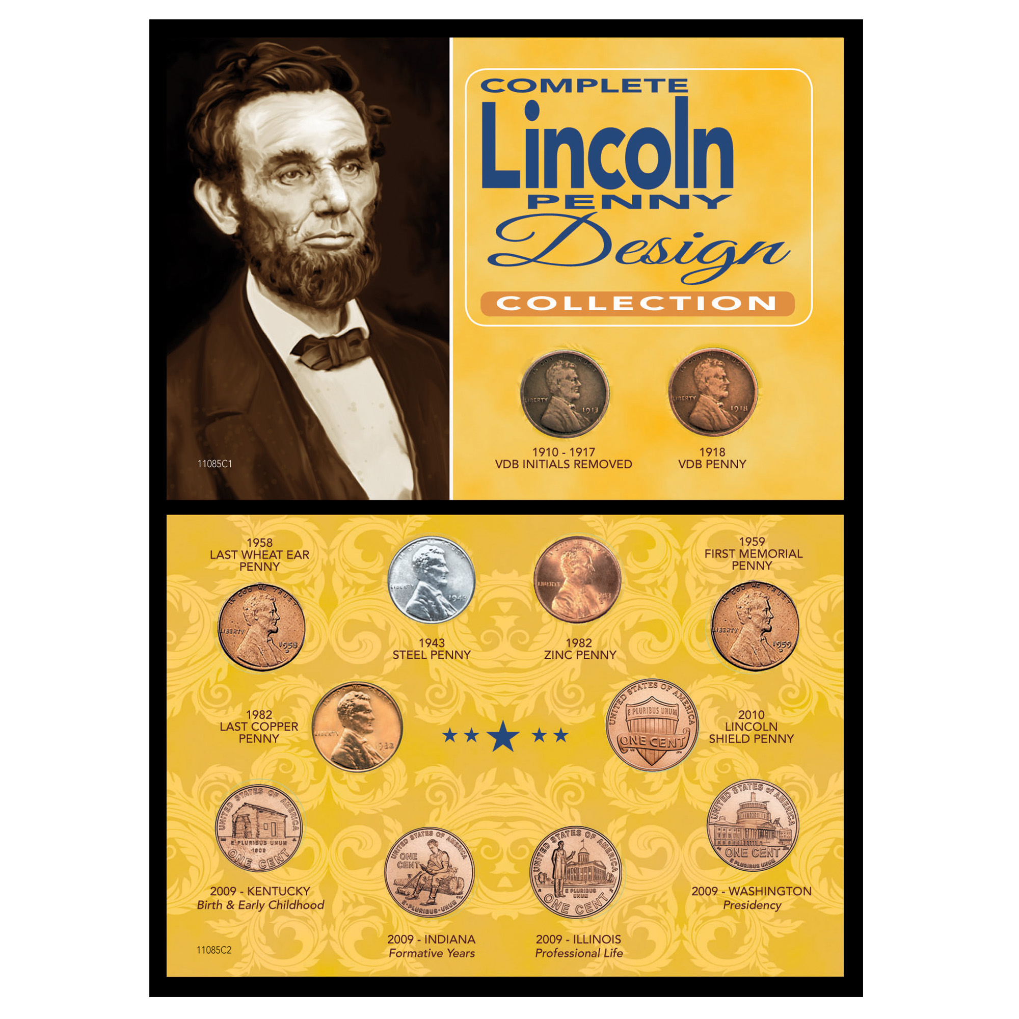 Made In the USA | Complete Lincoln Penny Design Collection