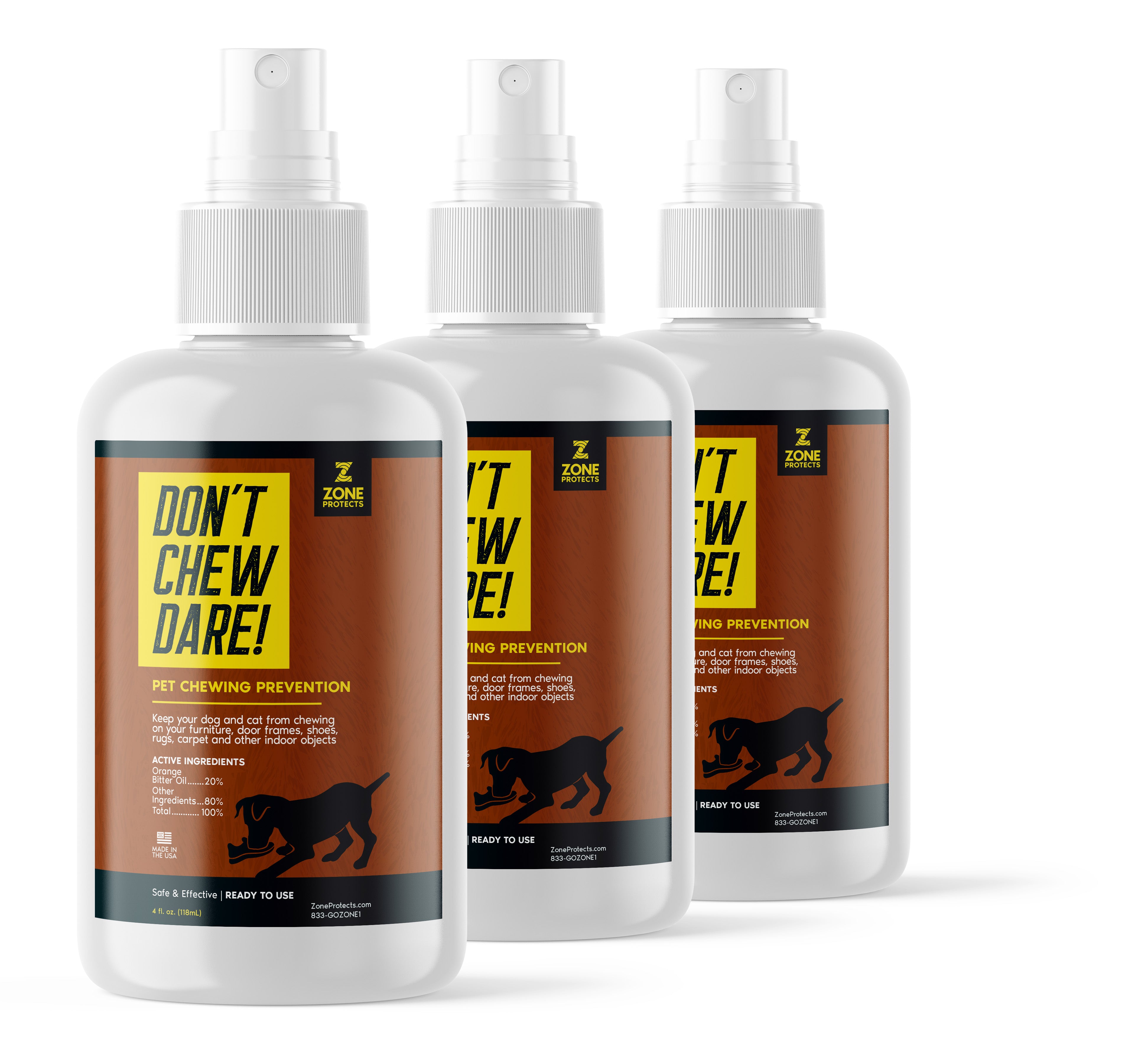 Made In the USA | Zone Protects Don't Chew Dare Pet Chewing Deterrent ...