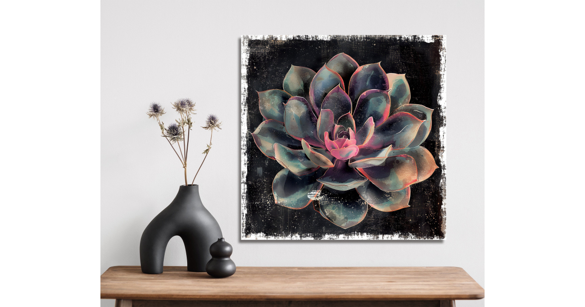 Made In USA | 12in Spring Canvas Sign with Succulent Design | Spring ...