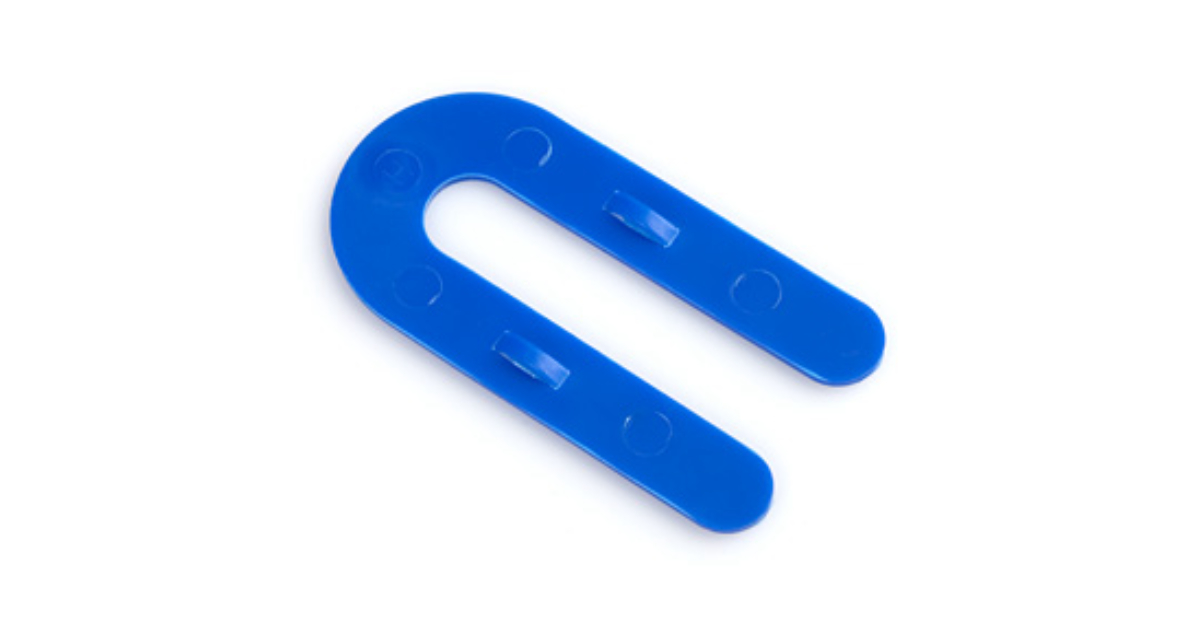 Made In USA | 1-1/2" x 3" x 1/16" Blue Interlocking Shims 1000 Pack