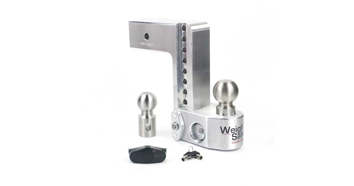 Made In USA | 8-Inch Drop Hitch, 3-Inch Shank, Built-In Tongue Scale