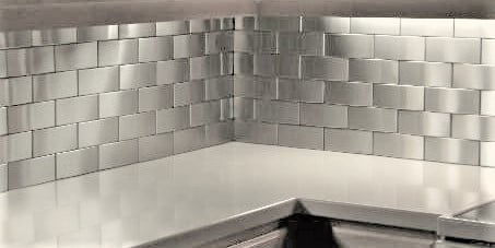 Made In the USA | 2.5" x 6" Accent Woven Stainless Steel Subway Tile
