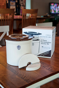 Made In the USA | Preserving Crock ~ 2 Gallon Starter Kit [Boxed]