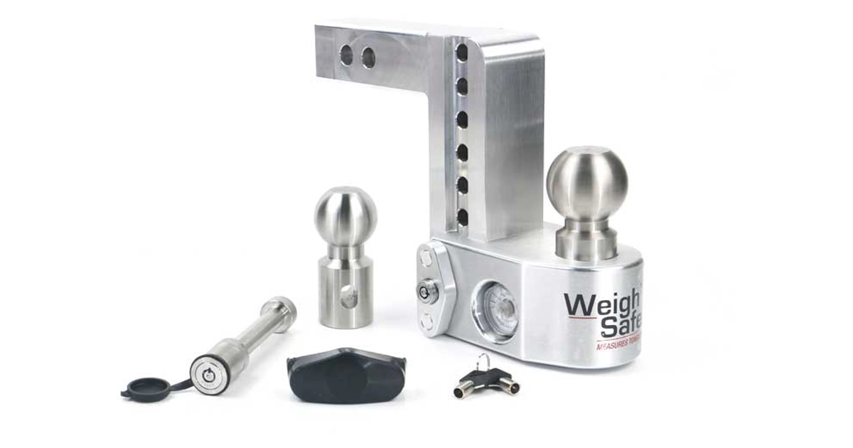 Made In USA | 6-Inch Drop Hitch with Built-In Scale, Keyed Locks