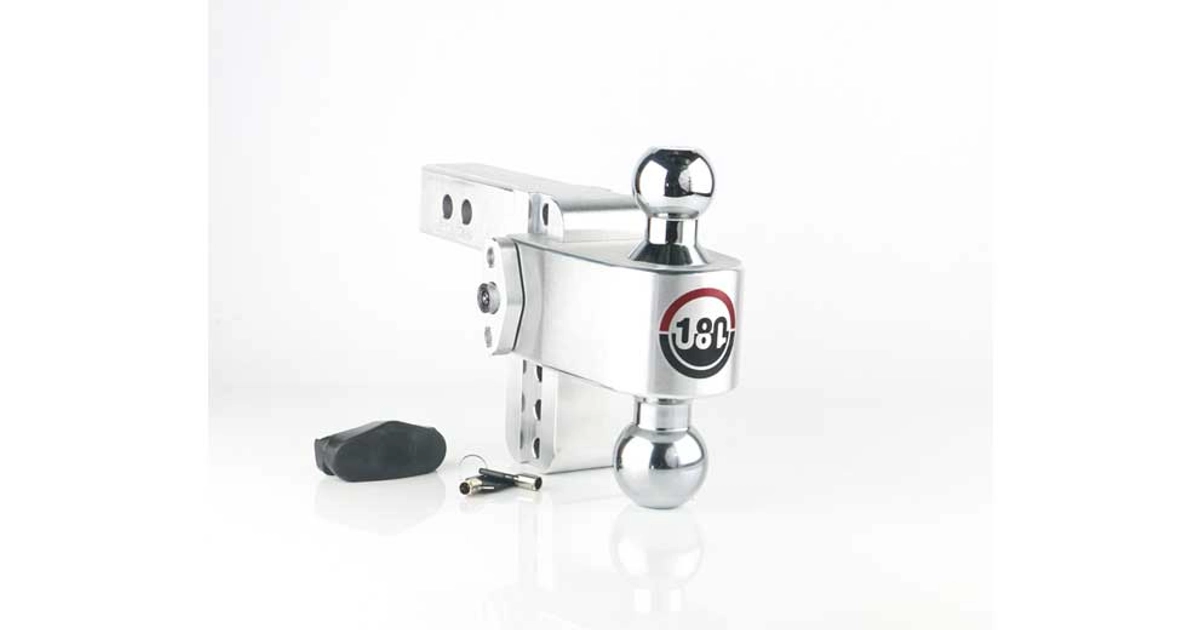 Made In USA | Adjustable 4" Drop Hitch, 2" Shank, Dual Tow Balls