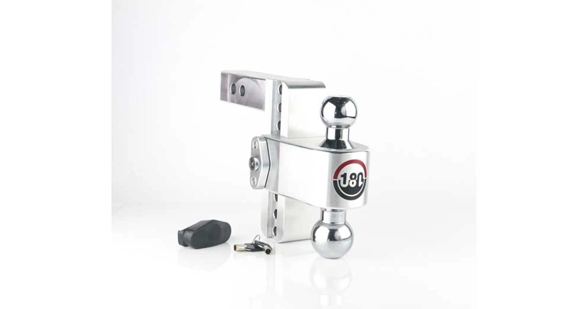 Made In USA | 180 Turnover 6-Inch Drop Hitch, 2-Inch Shank, 2/2-5/16 Balls