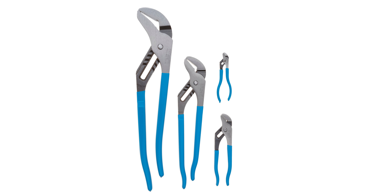 Made In USA | 4pc Pro's Choice Tongue & Groove Pliers Set (PC-1)