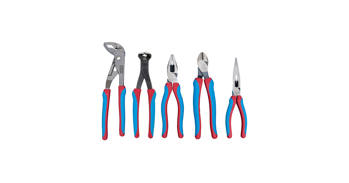Made In USA | 5pc CODE BLUE® E SERIES™ Pliers Set with Tool Roll (CBR-5E)