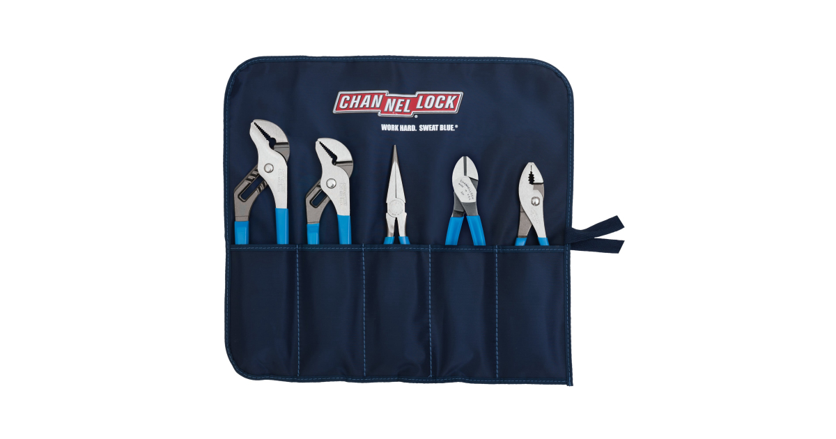 Made In USA | 5pc Professional Pliers Set with Tool Roll (TOOL ROLL-3)
