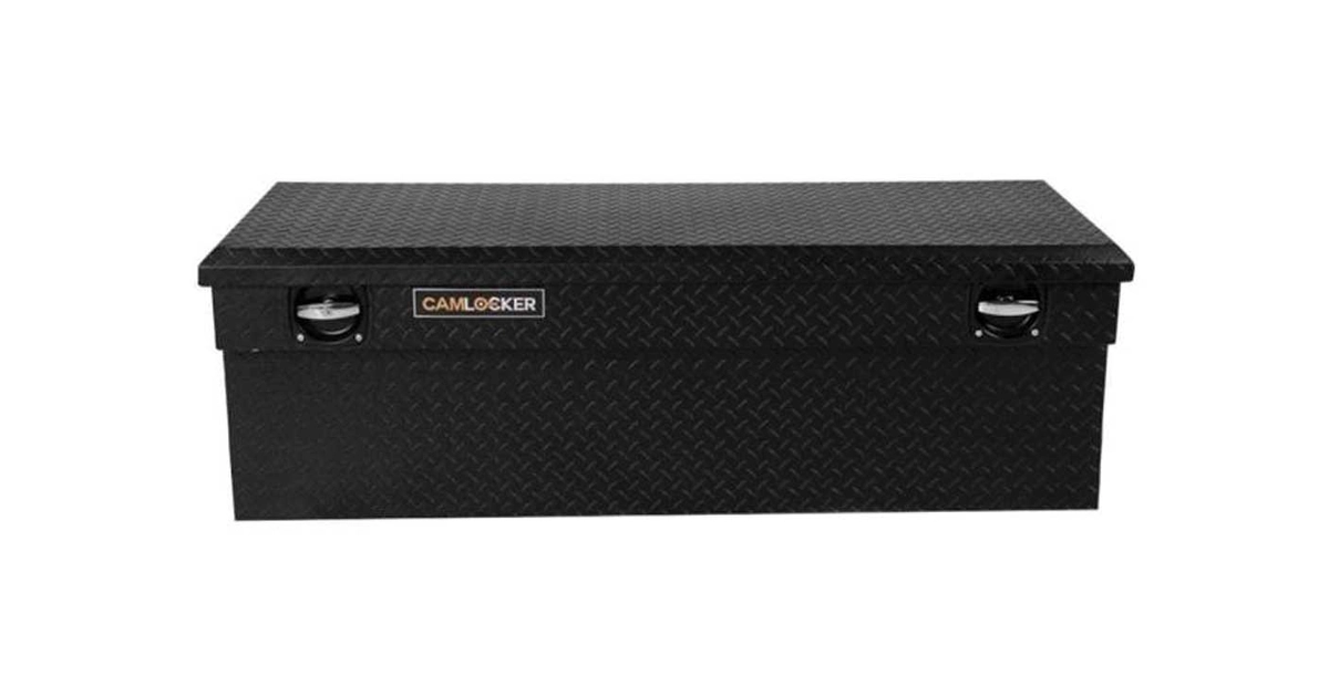 Made In USA | 57-Inch RV Chest Tool Box, Matte Black Aluminum