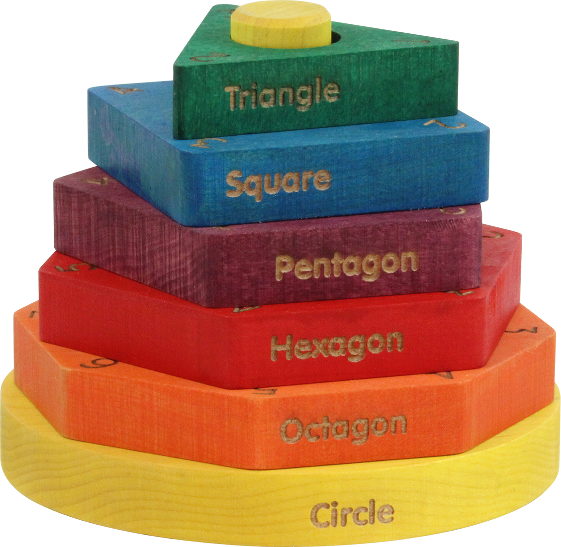 Made In the USA | Colored Shape Stacker