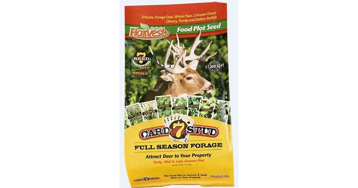 Made In USA | 7 Card Stud Food Plot Seed, 10 lb Bag