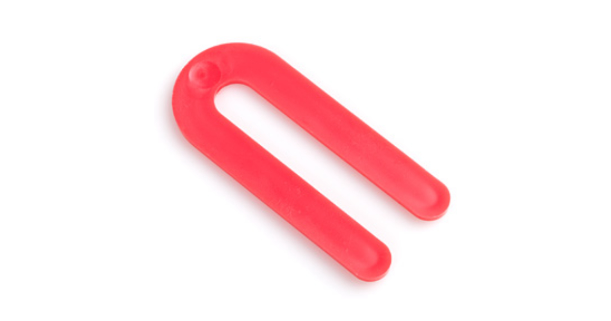 Made In USA | 1-1/2" x 3-1/2" x 1/8" Red Horseshoe Shim 1000 Pack