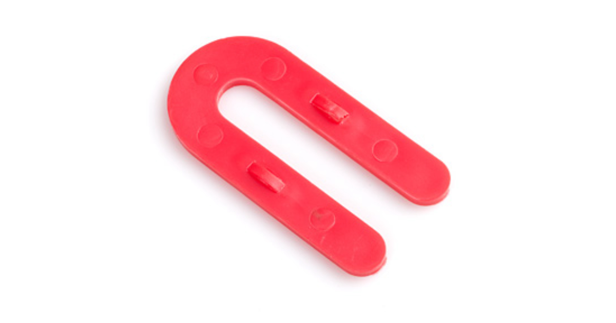 Made In USA | 1-1/2" x 3" x 1/8" Red Interlocking Shims 1000 Pack