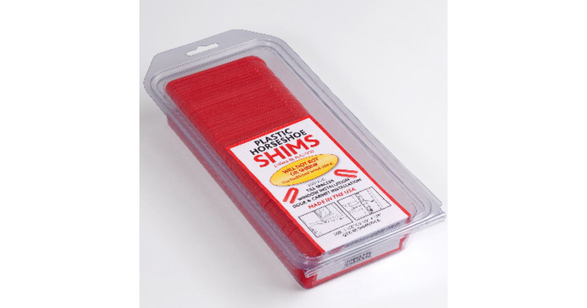 Made In USA | 1-1/2" x 3-1/2" x 1/8" Red Shim Pack