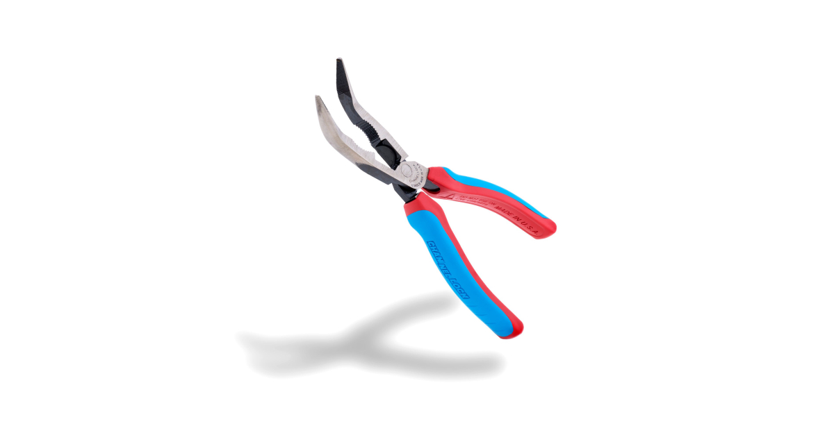 Made In USA | 8-inch CODE BLUE® XLT™ Combination Bent Long Nose Pliers ...