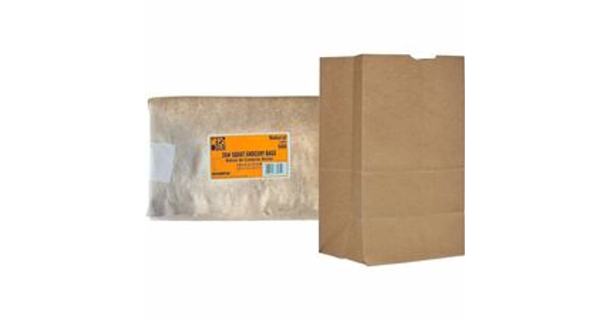 Made In USA | AJM Paper Grocery Bags - Natural Kraft - Paper - Grocery ...