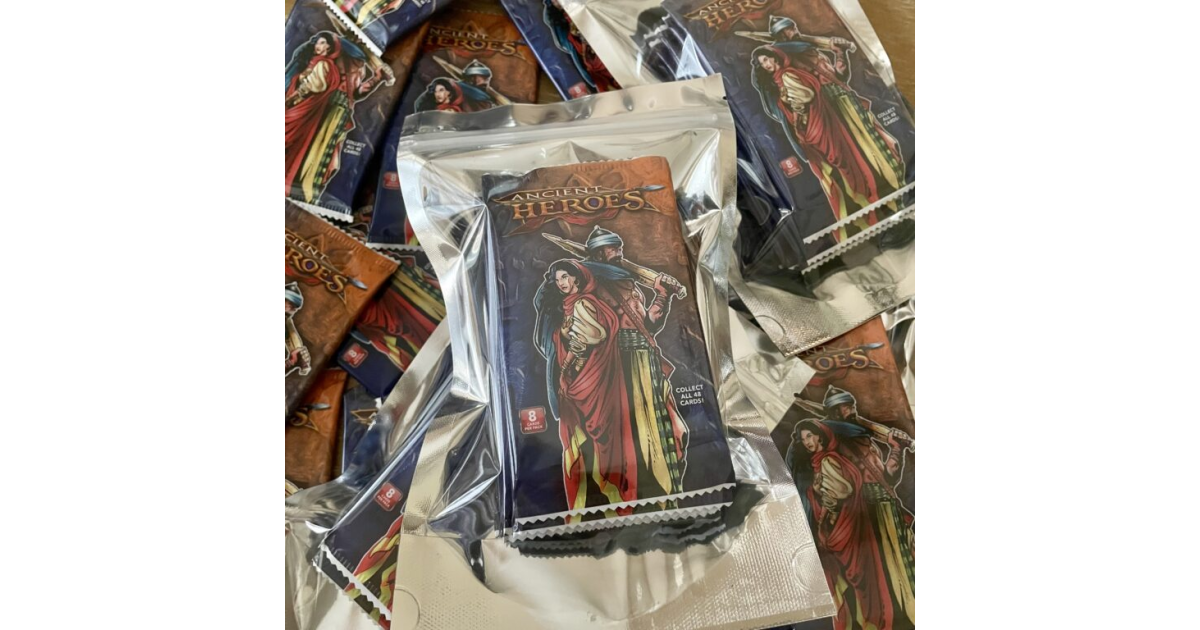 Made In USA | Ancient Heroes Trading Cards - 6 Packs