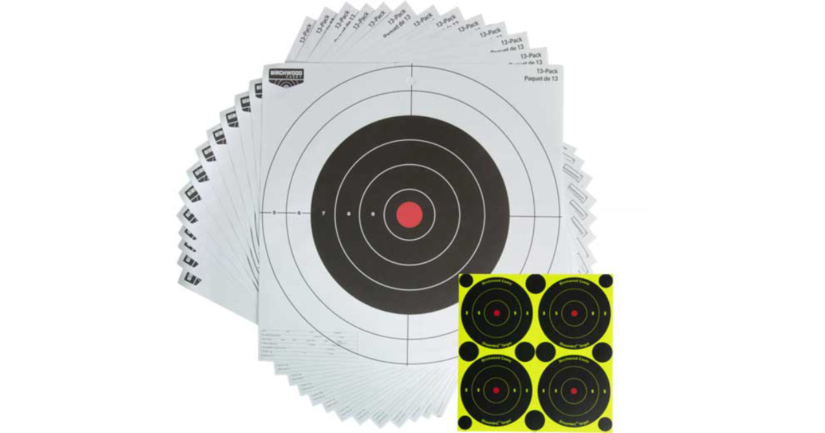 Made In USA | 12-Inch Bullseye Paper Targets, 13-Pack