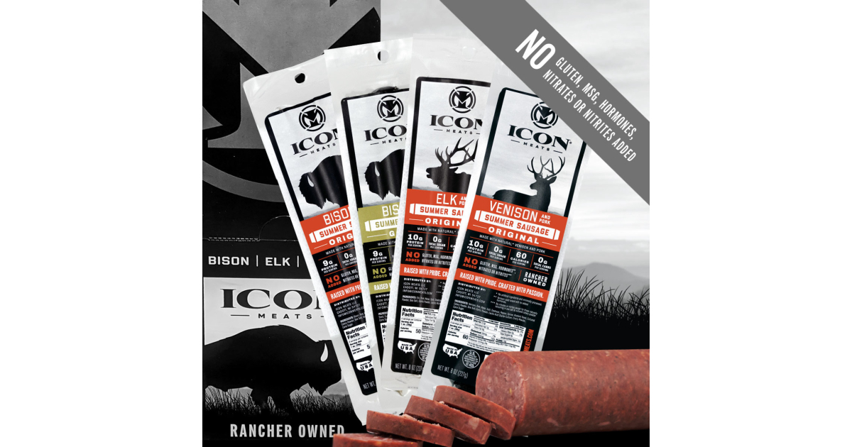 Made In USA | Bison, Elk & Venison Summer Sausage Sampler - 8 oz (4ct)