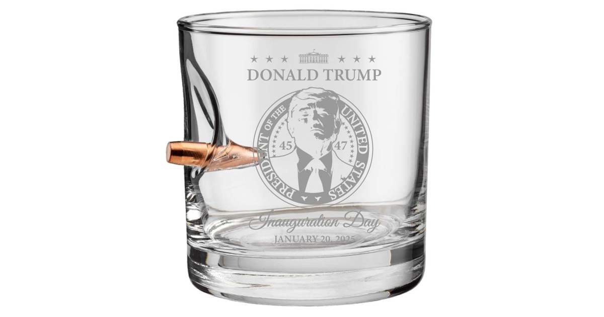 Made In USA | Bulletproof Trump Inauguration Whiskey Glass