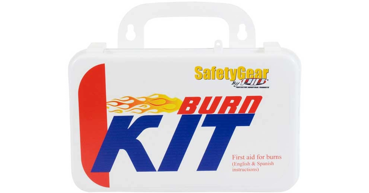 Made In USA | Weatherproof Burn Care Kit with Wall-Mount Case