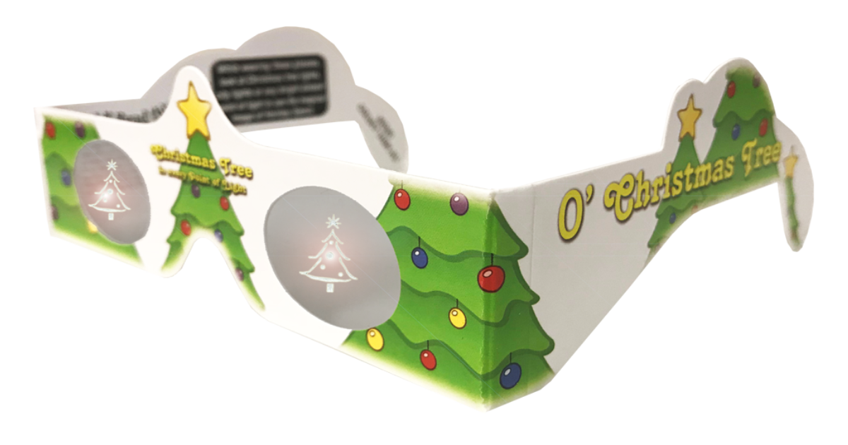 Made In USA | Holiday Specs Christmas Tree Christmas 3D Glasses
