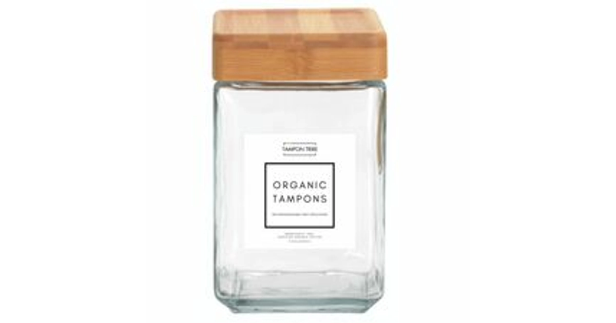 Made In USA | Tampon Tribe Spa Display Jars for Tampons - Clear ...