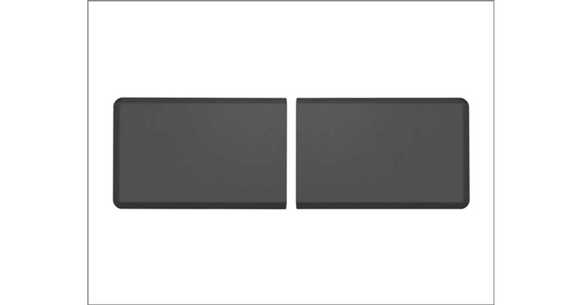 Made In USA | Comfort Mat Connect End Mat, 24x36in, Stone Black