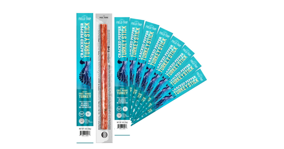 Made In USA | Cracked Pepper Turkey Sticks 1oz (10ct)