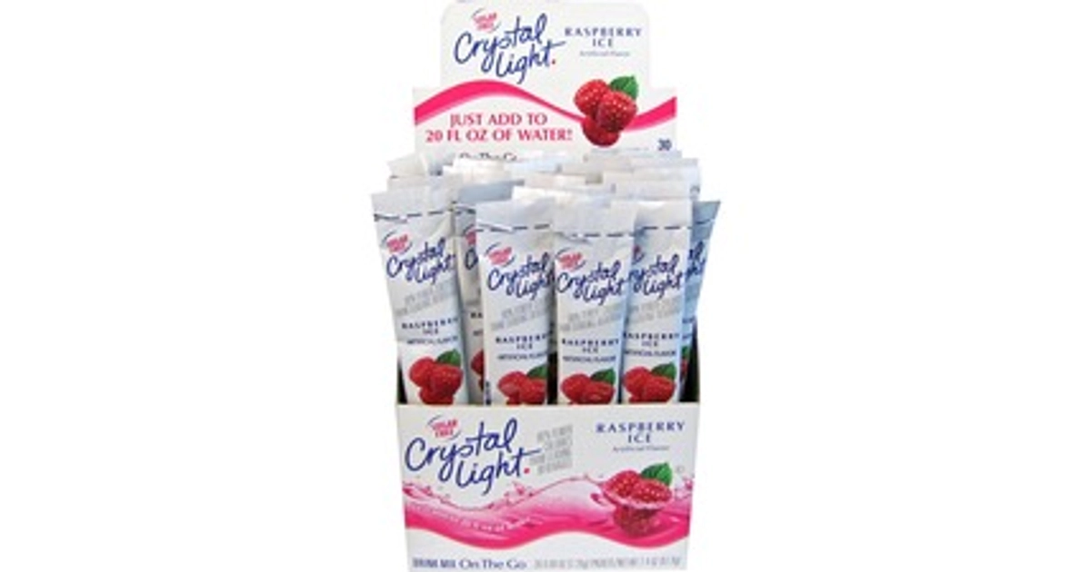 Made In USA | Crystal Light On-The-Go Raspberry Mix Sticks - 0.08 oz ...