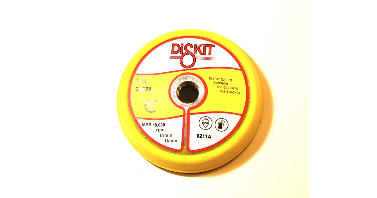 Made In USA | Diskit Sanding Pad 04539: Extra Firm, 4", hook, 0 Hole ...
