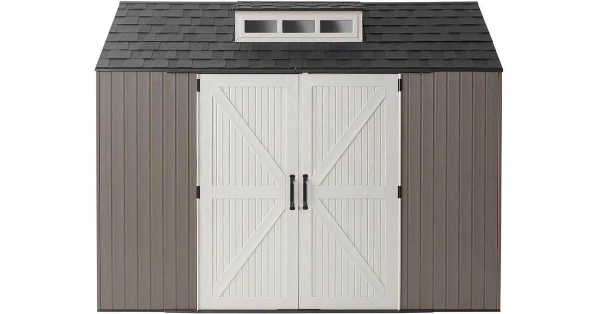 Made In USA | Easy-Install 7x10 Resin Storage Shed, Brown