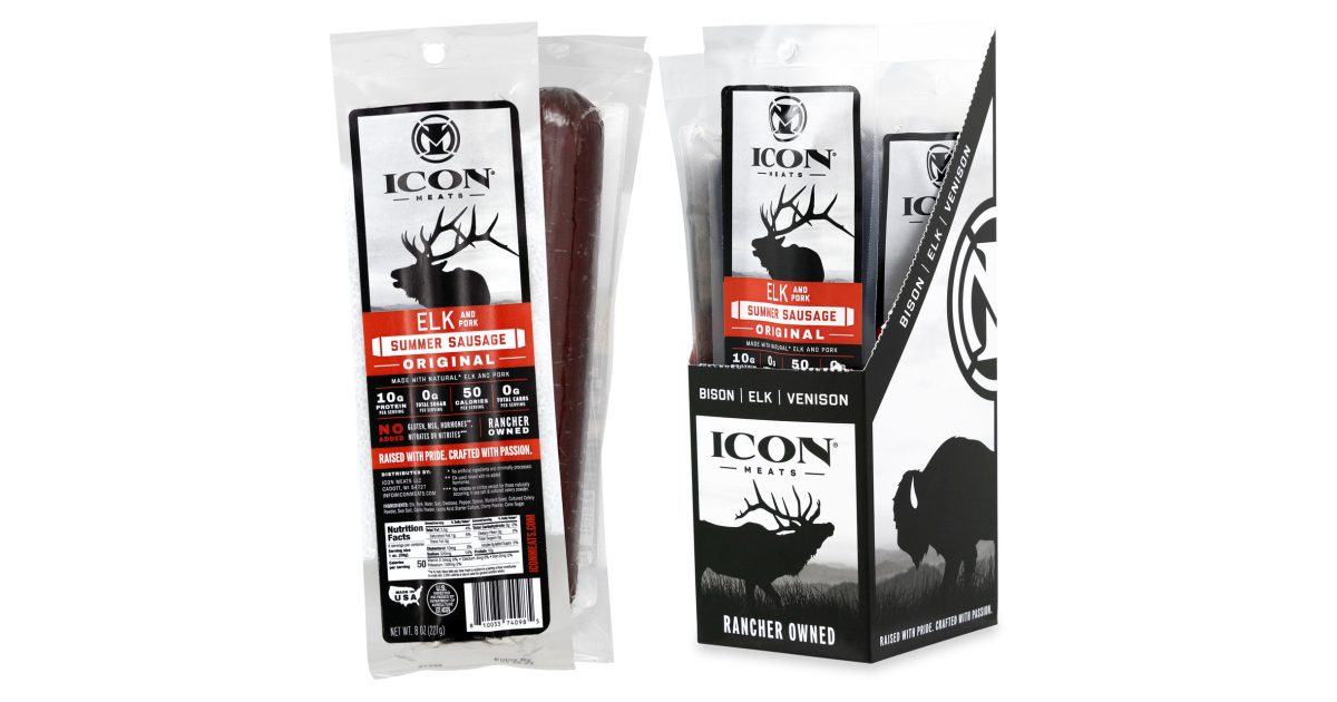 Made In USA | Elk & Pork Summer Sausage - 8 oz - Original