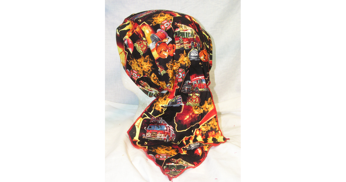Made In USA | Fire Fighters & Fire Flames Du-rag