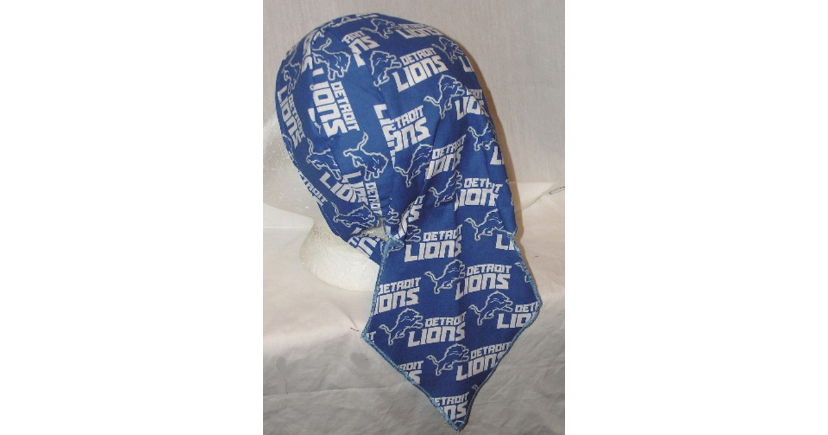 Made In USA | Detroit Lions Blue Du-rag