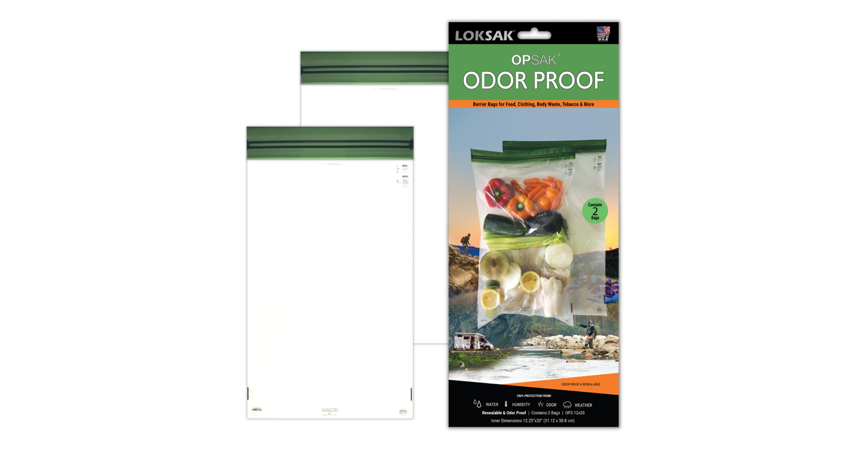 Made In USA | OPSAK Odor Proof Bag 12" X 20" (2 Pack)