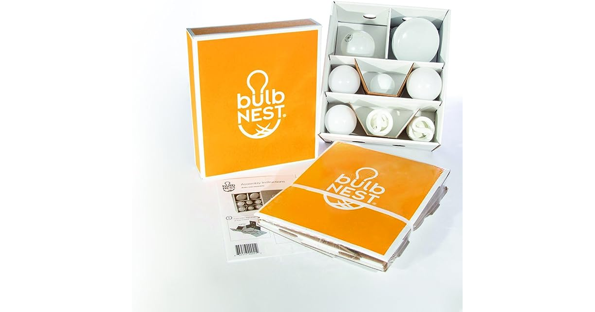 Made In USA | bulbNEST® - Light Bulb Storage 6 Pack