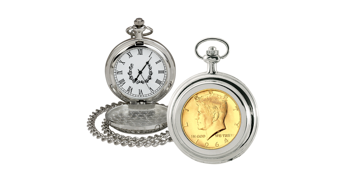 Made In USA | Gold-Layered JFK 1964 First Year of Issue Half Dollar ...