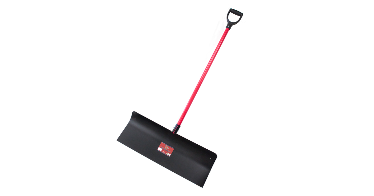 Made In USA | Bully Tools Steel Snow Pusher with Fiberglass Handle