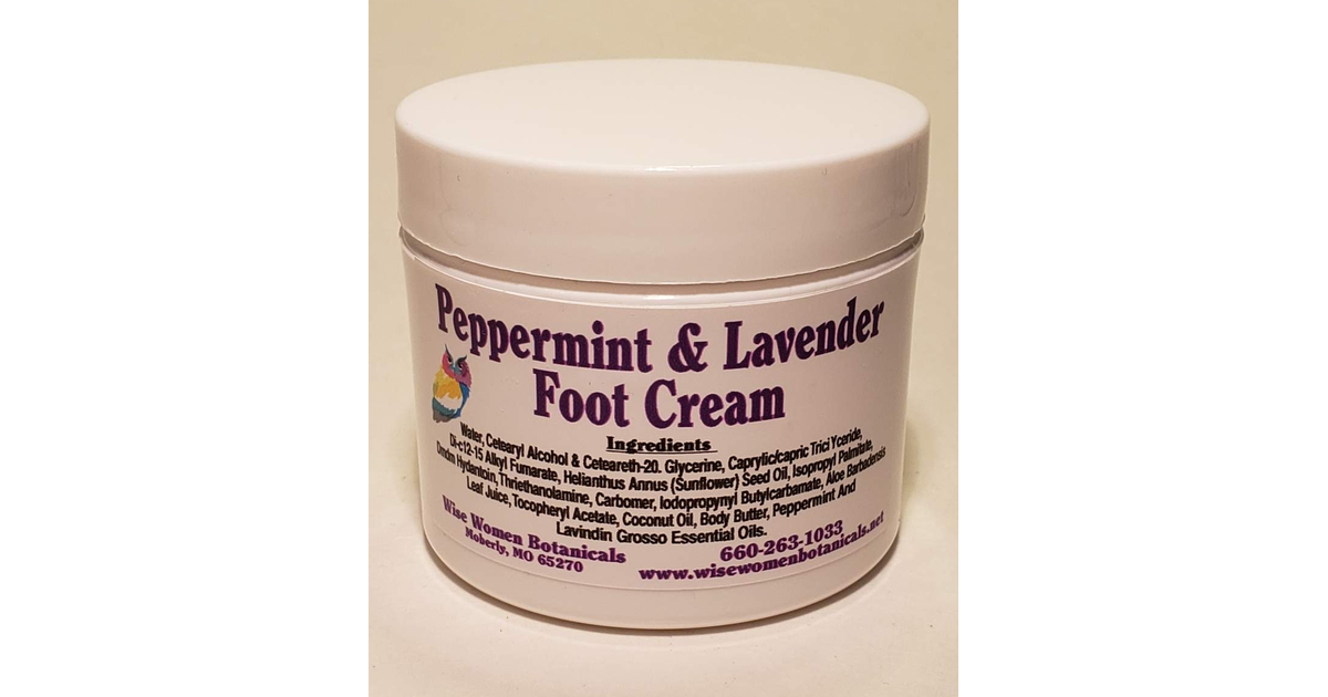 Made In USA | Peppermint & Lavender Foot Cream