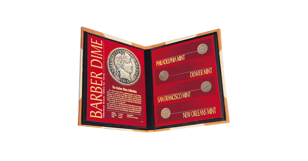 Made In USA | Barber Dime Collection