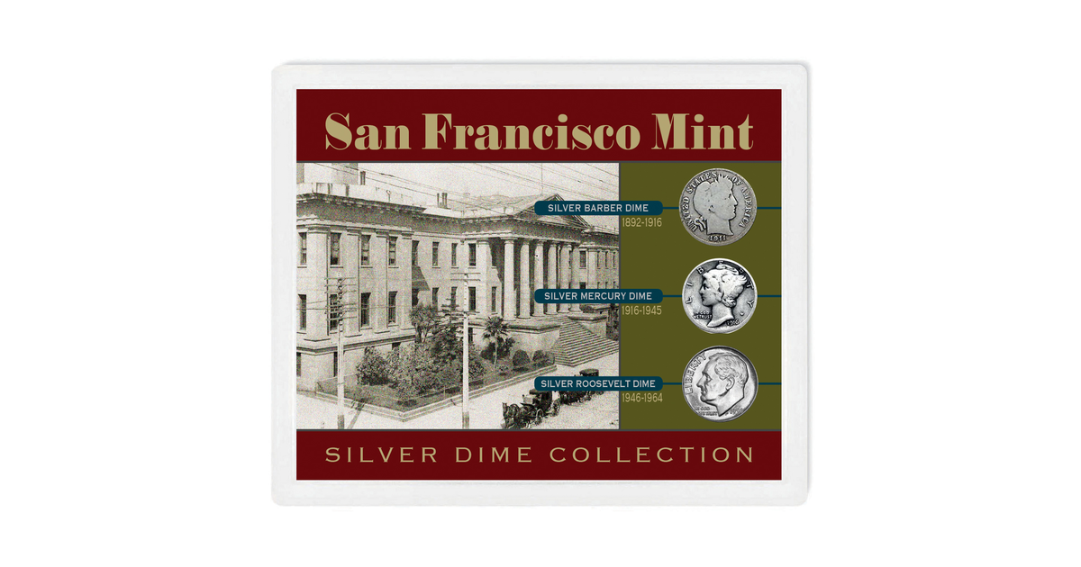 Made In USA | San Francisco Mint Silver Dime Collection