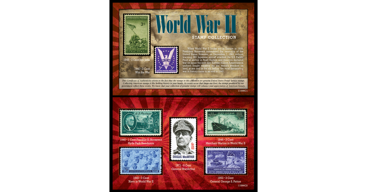 Made In USA | World War II Stamp Collection