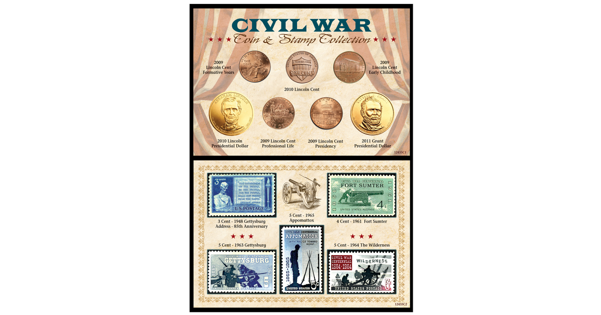 Made In USA | Civil War Coin & Stamp Collection