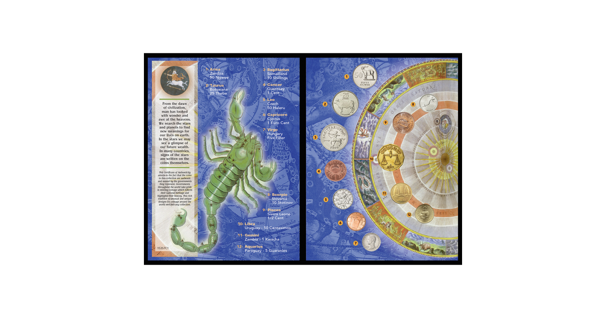 Made In USA | Zodiac Astrological Coin Collection