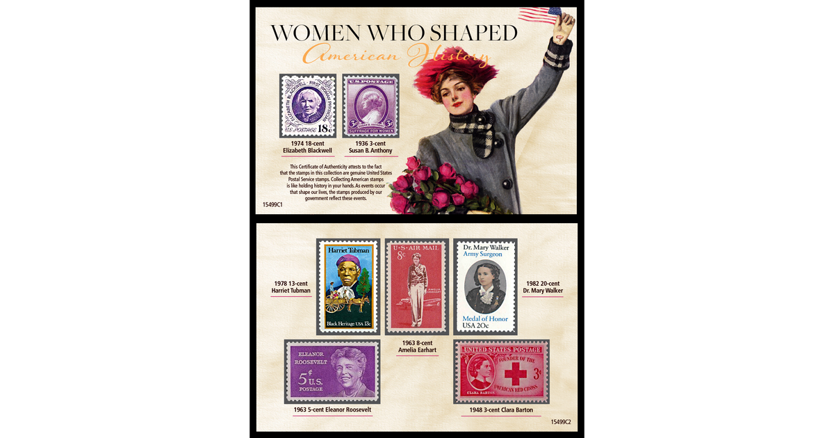 Made In USA | Women Who Shaped American History Postage Stamp Collection