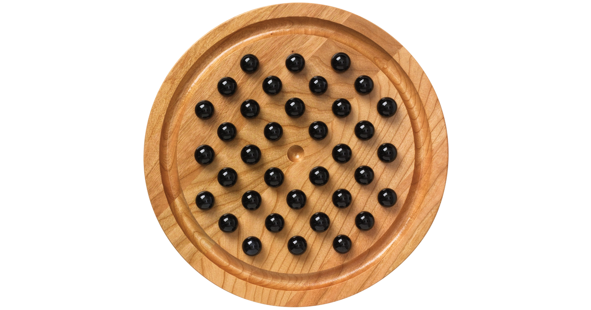 Made In USA | Cherry Marble Solitaire