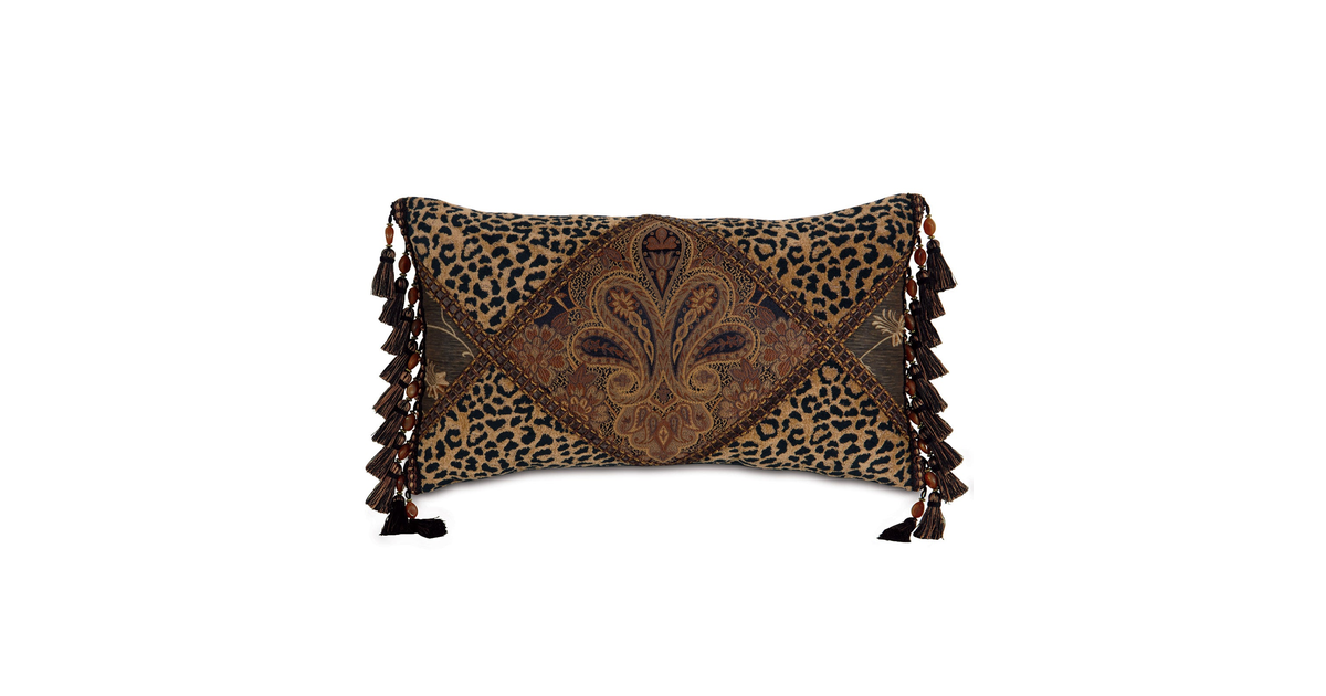 Made In USA | Dorian Diamond Collage Lumbar Pillow Cover 13x22