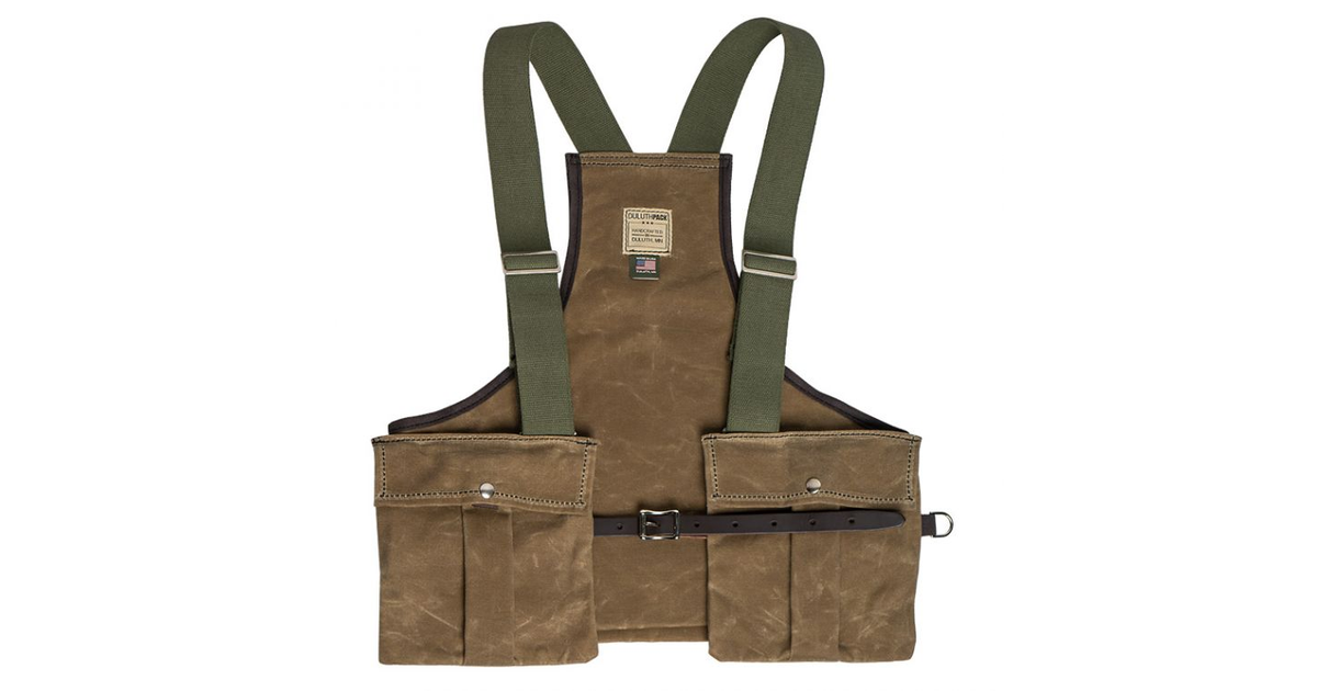 Made In USA | Upland Game Vest Wax Khaki